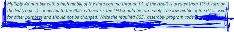 Solved Multiply 4d number with a high nibble of the data | Chegg.com