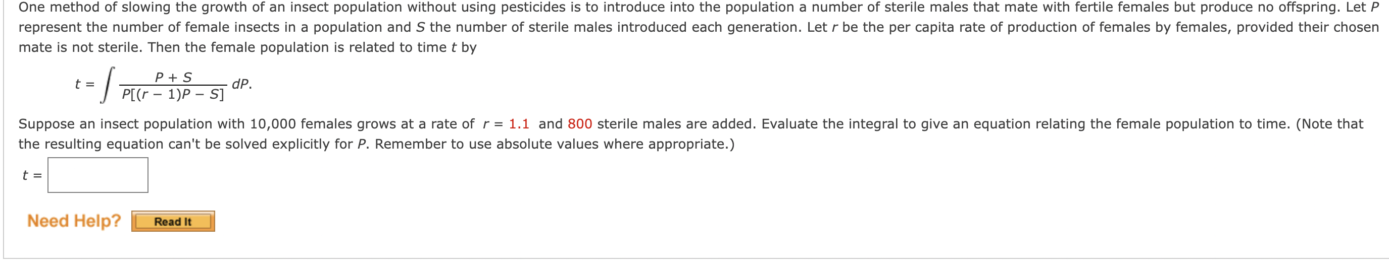 Solved mate is not sterile. Then the female population is | Chegg.com
