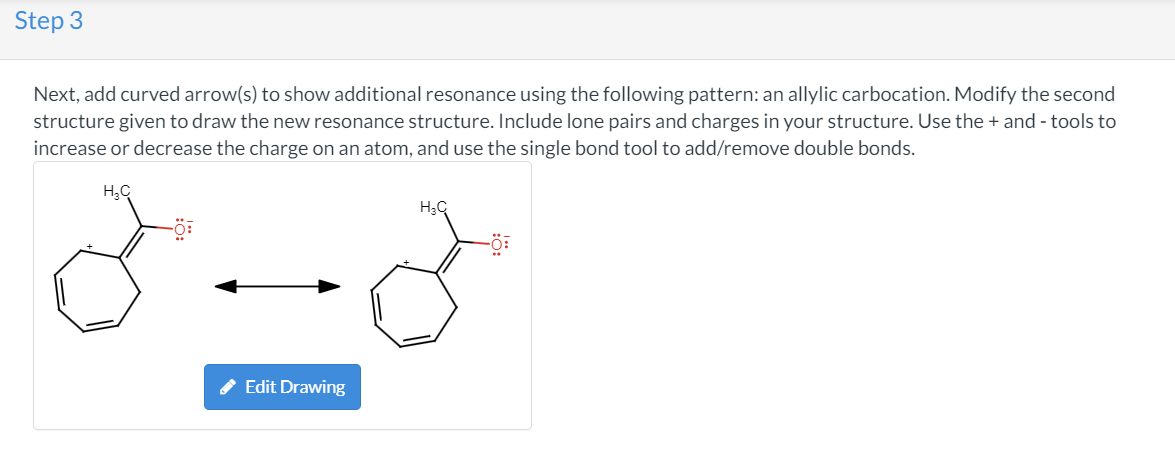 Solved Step 3 Next, add curved arrow(s) to show additional | Chegg.com
