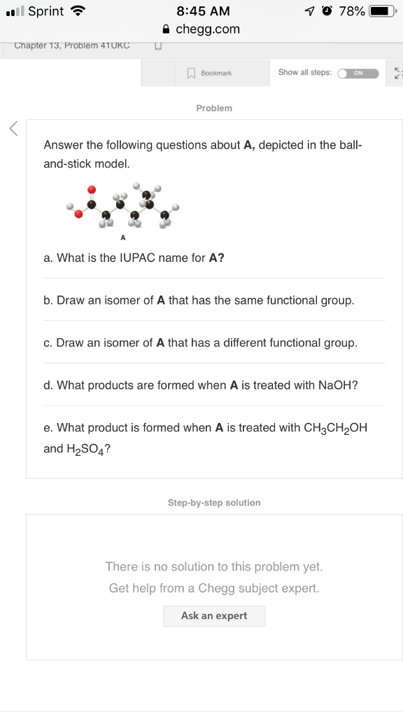 Solved l Sprint 8:45 AM O 78% e chegg.com hapter 13, Problem | Chegg.com