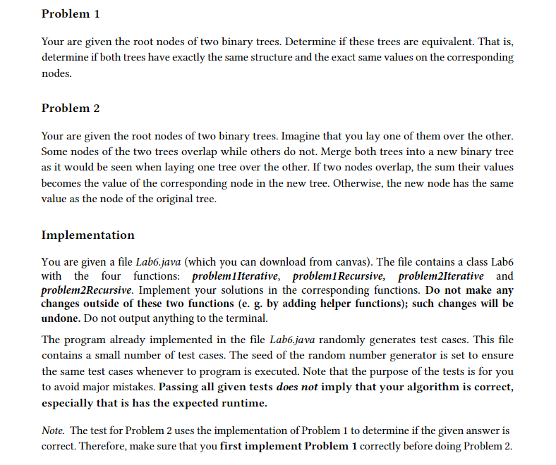 Solved Please help me to do this in Java. Lab6.java will be | Chegg.com Solved Please help me to do this in Java. Lab6.java will be | Chegg.com