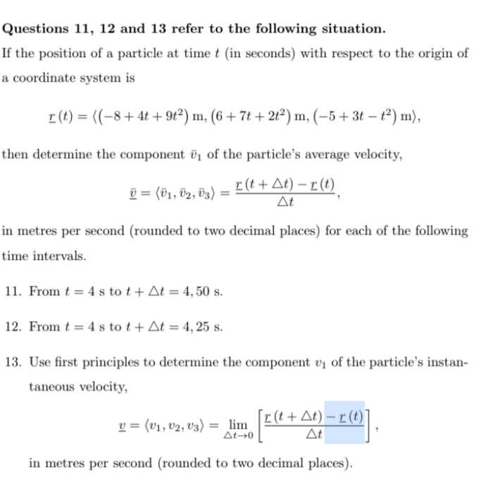 Solved Questions 11,12 and 13 refer to the following | Chegg.com