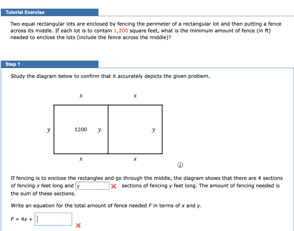 Solved Tutorial Exercise Two equal rectangular lots are | Chegg.com