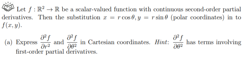 Solved Let f : R2 + R be a scalar-valued function with | Chegg.com