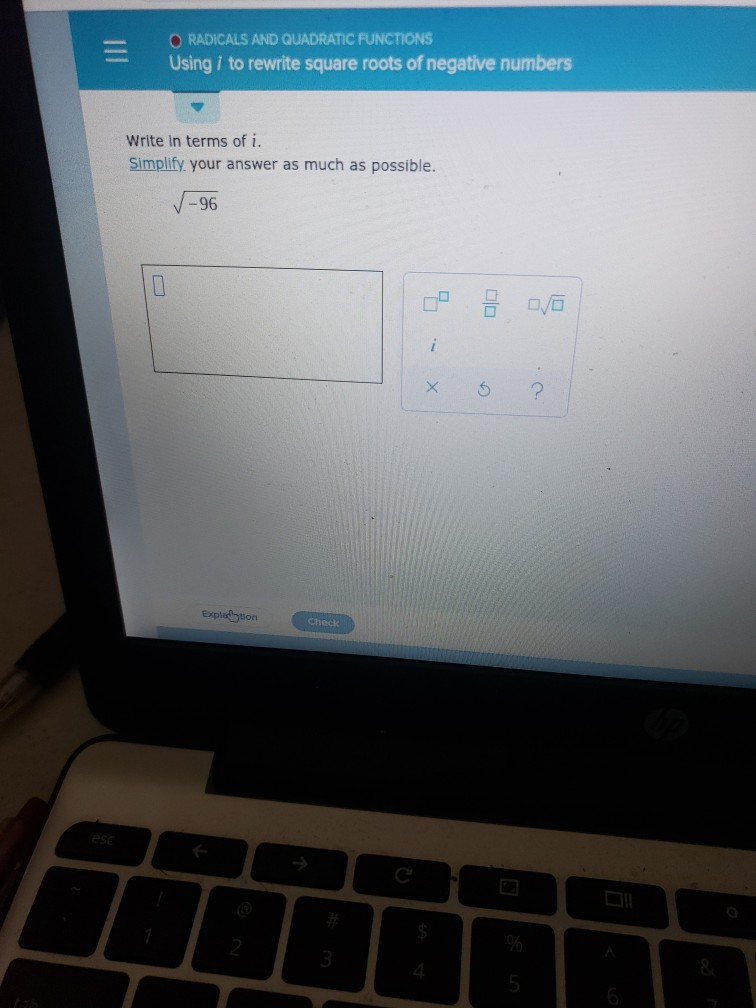 Solved O RADICALS AND QUADRATIC FUNCTIONS Using/to rewrite | Chegg.com