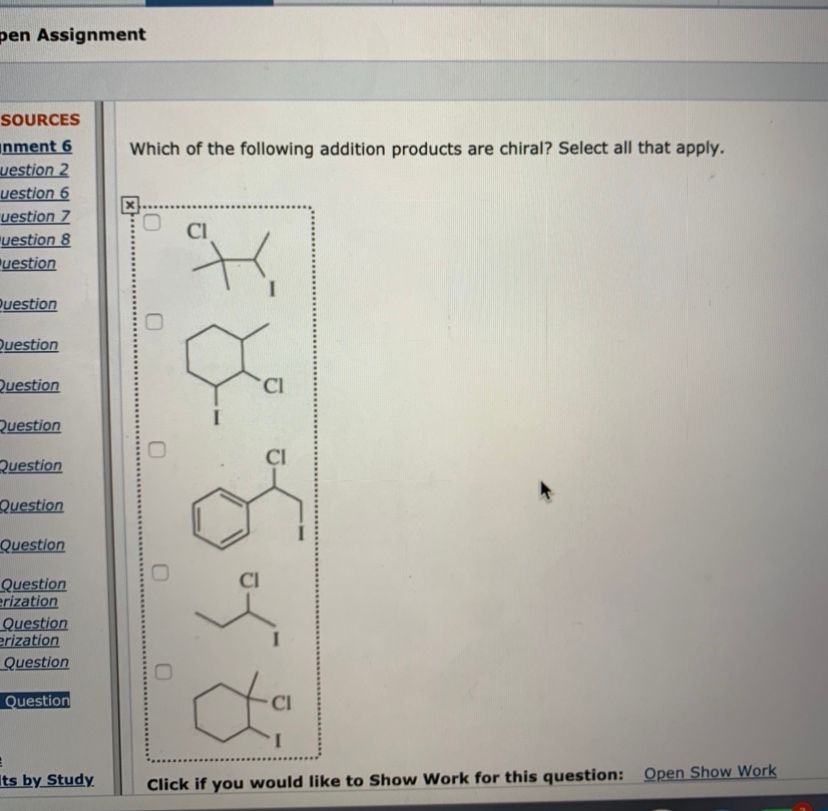 Solved pen Assignment Which of the following addition | Chegg.com