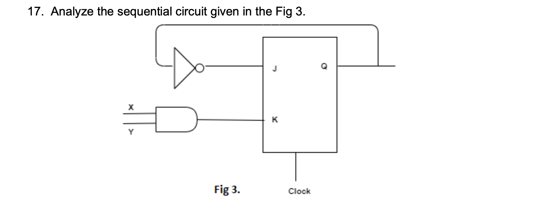 Solved Analyze the sequential circuit given in the Fig 3. | Chegg.com