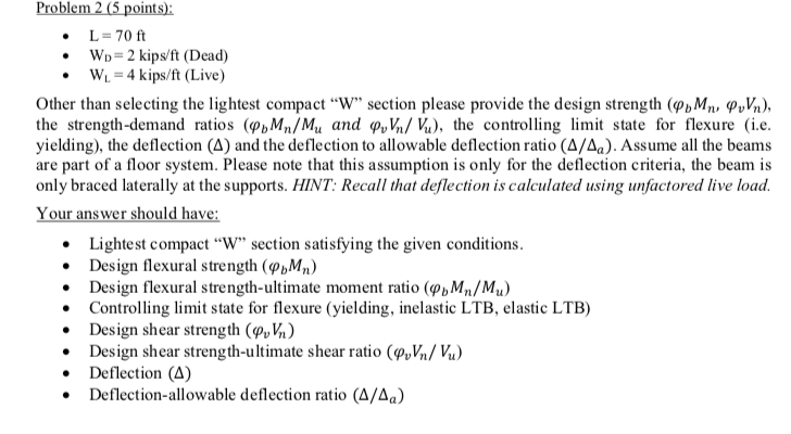 Solved Flexure Design Problems Consider the following simply | Chegg.com