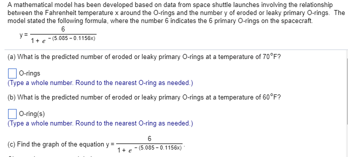 Solved A mathematical model has been developed based on data | Chegg.com