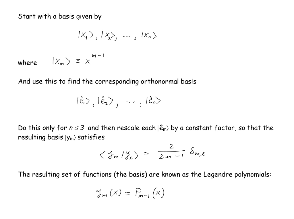Solved the Gram-Schmidt orthogonalization procedure to the | Chegg.com