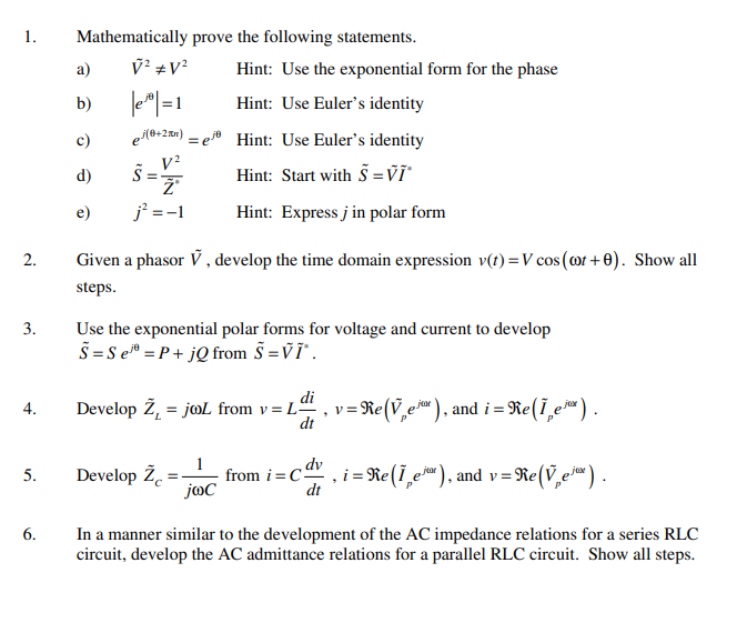 Solved 1. a) Mathematically prove the following statements. | Chegg.com