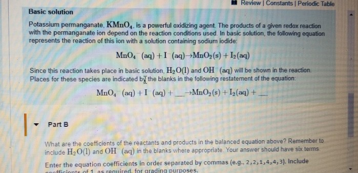 Solved Review | Constants | Periodic Table Basic solution | Chegg.com