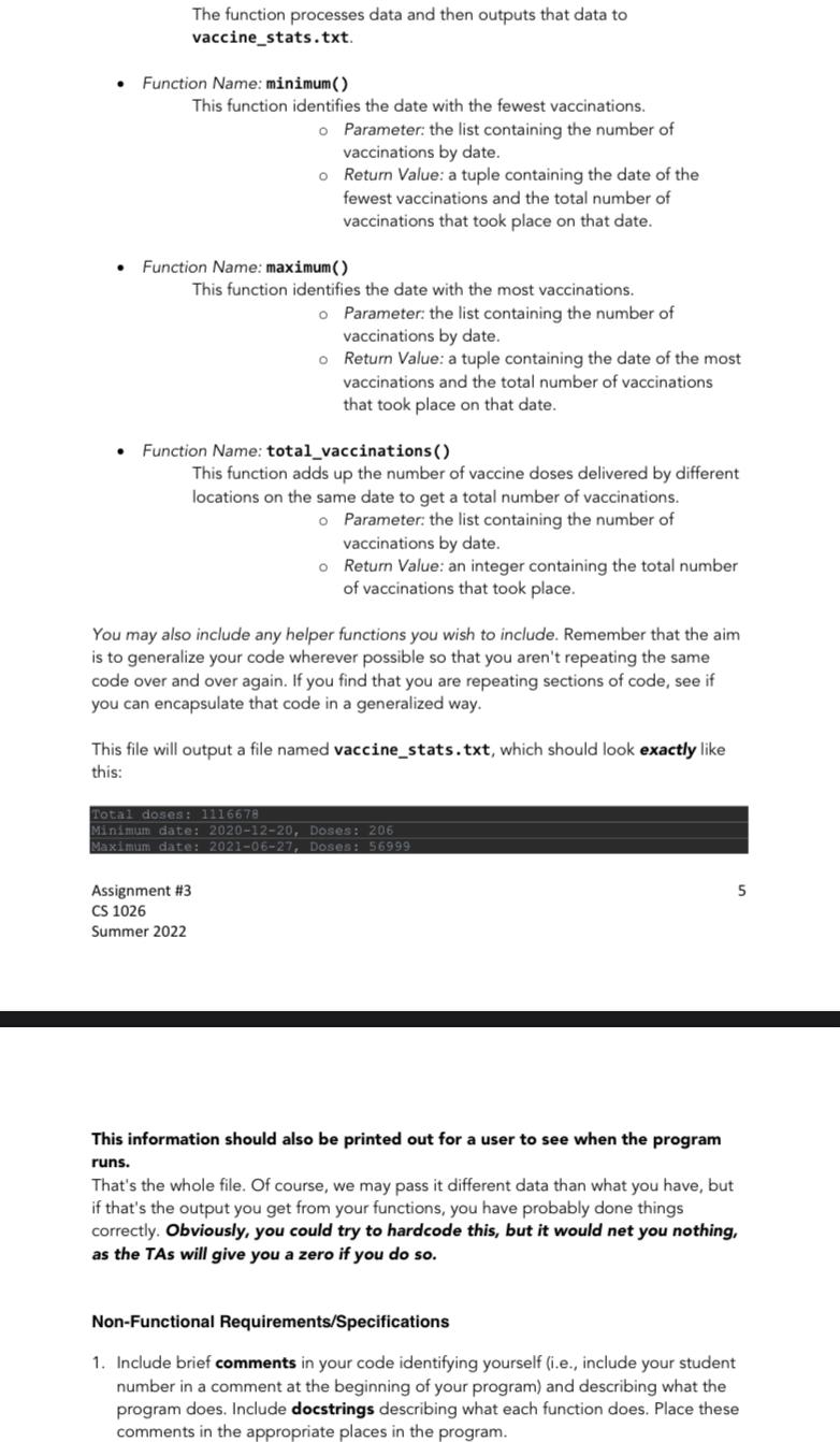 Hi, this assignment needs to be done in Python. I | Chegg.com