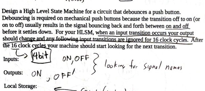 Design a High Level State Machine for a circuit that | Chegg.com