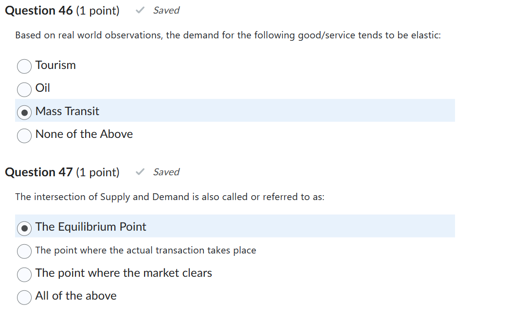 Solved Based on real world observations, the demand for the | Chegg.com