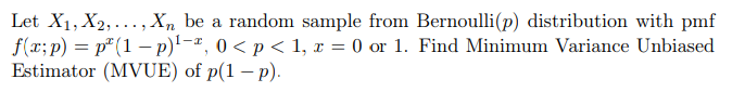 Solved Let x1,x2,dots,xn ﻿be a random sample from | Chegg.com