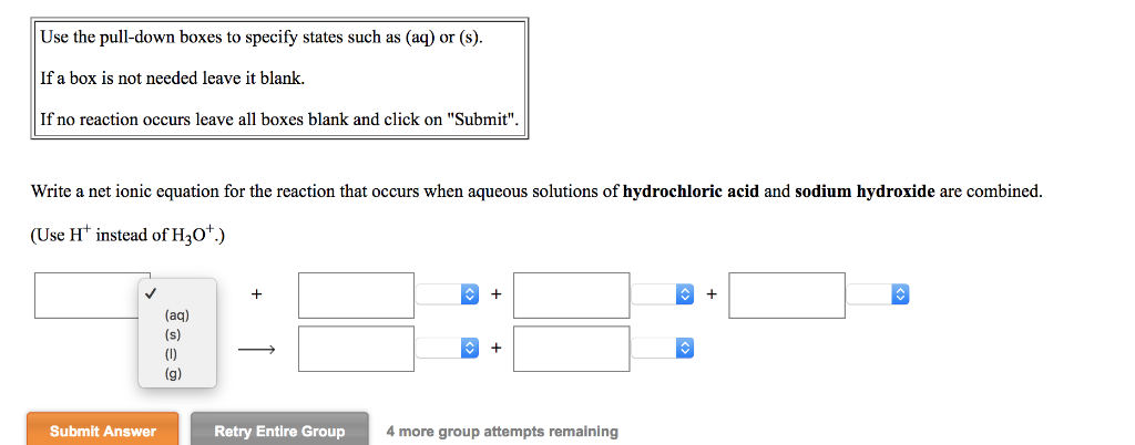 Solved Use the pull-down boxes to specify states such as | Chegg.com