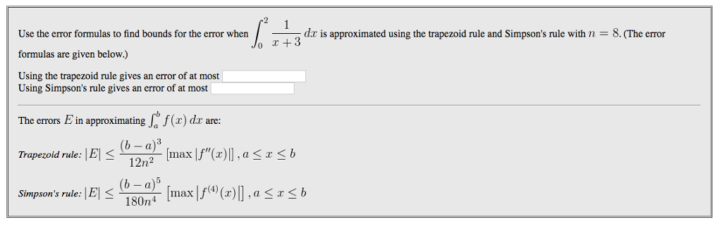 Solved 2 dx is approximated using the trapezoid rule and | Chegg.com