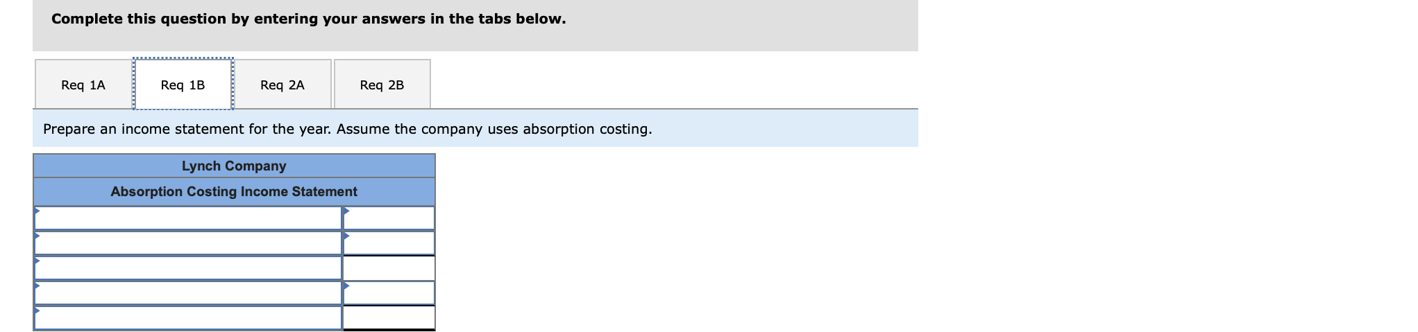 Solved Exercise 6-6 (Algo) Variable and Absorption Costing | Chegg.com Solved Exercise 6-6 (Algo) Variable and Absorption Costing | Chegg.com