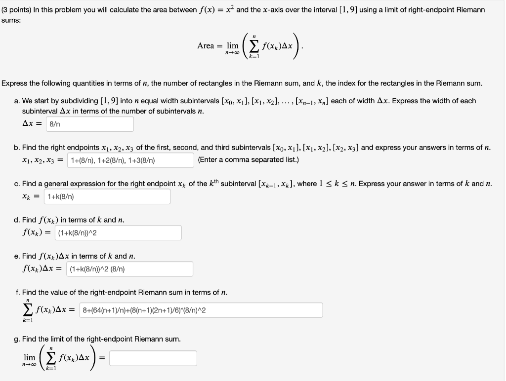 Solved 3 points) In this problem you will calculate the area | Chegg.com Solved 3 points) In this problem you will calculate the area | Chegg.com
