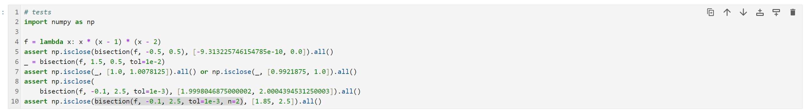 Solved Modify the function bisection to - take an additional | Chegg.com