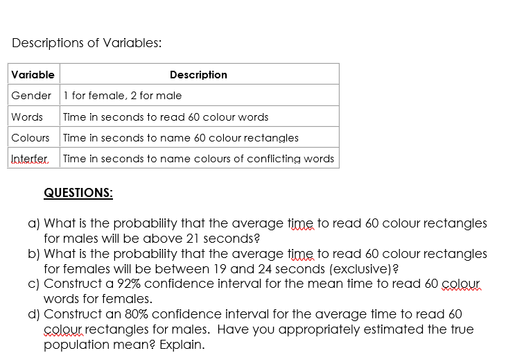 Solved Hi really need help with this statistics question. | Chegg.com
