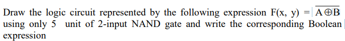Solved Draw the logic circuit represented by the following | Chegg.com