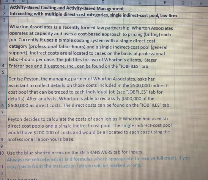 Solved 1. Calculate the revised indirect-cost allocation | Chegg.com