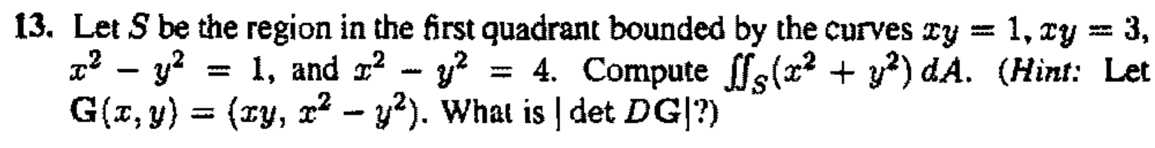 Solved 13. Let S be the region in the first quadrant bounded | Chegg.com