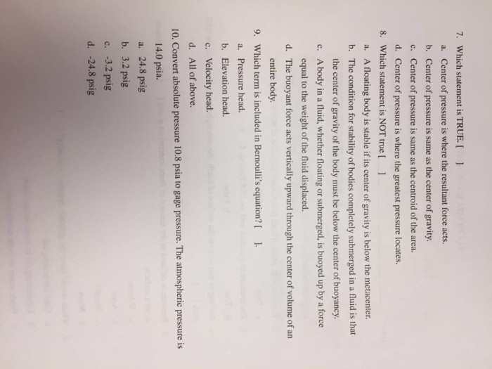 Solved Part L. Multiple choice (20 points) 1. Gases are | Chegg.com