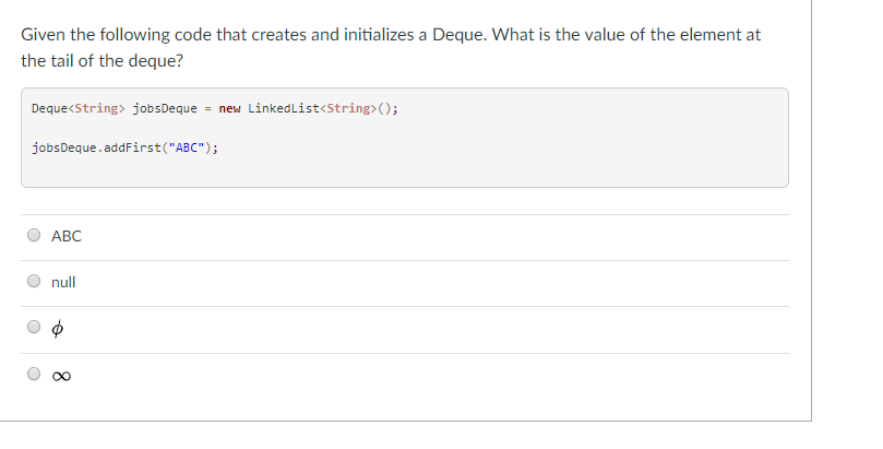 Solved Consider the following code that creates and | Chegg.com