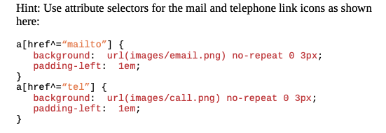 Solved Use the reset.css from Project 1 to reset all default | Chegg.com
