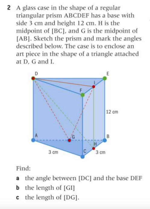 Solved 2 A glass case in the shape of a regular triangular | Chegg.com