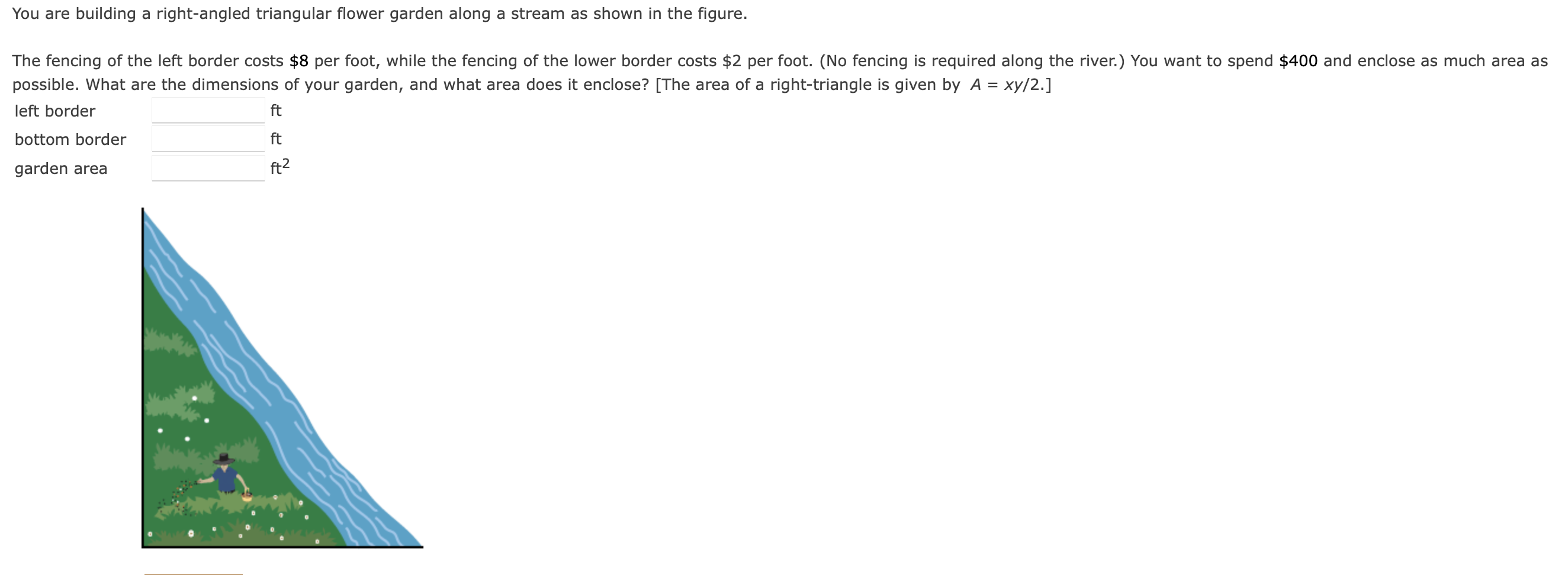 Solved You Are Building A Right Angled Triangular Flower Chegg