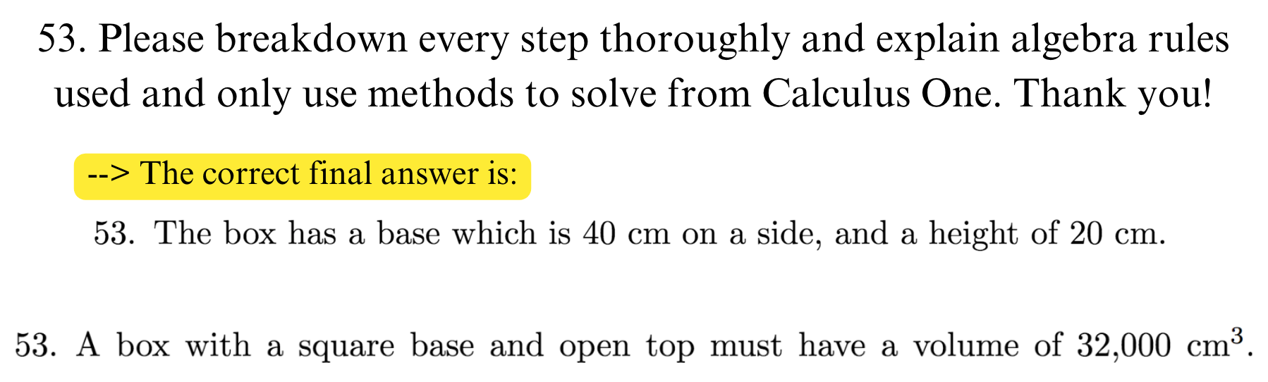 Solved 53. Please breakdown every step thoroughly and | Chegg.com