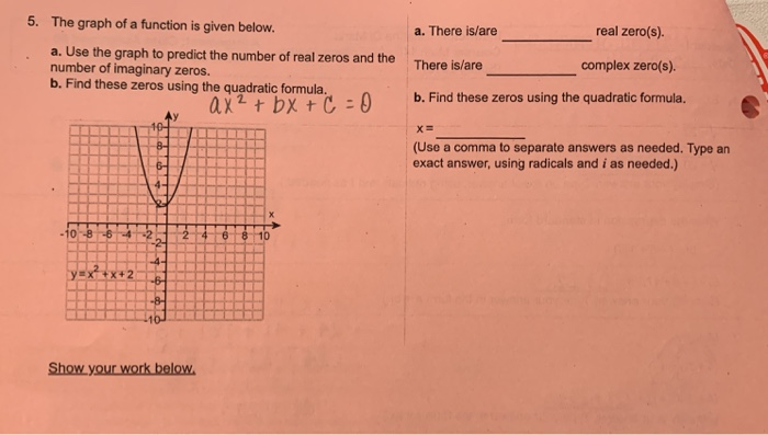 Solved 5. The graph of a function is given below real | Chegg.com