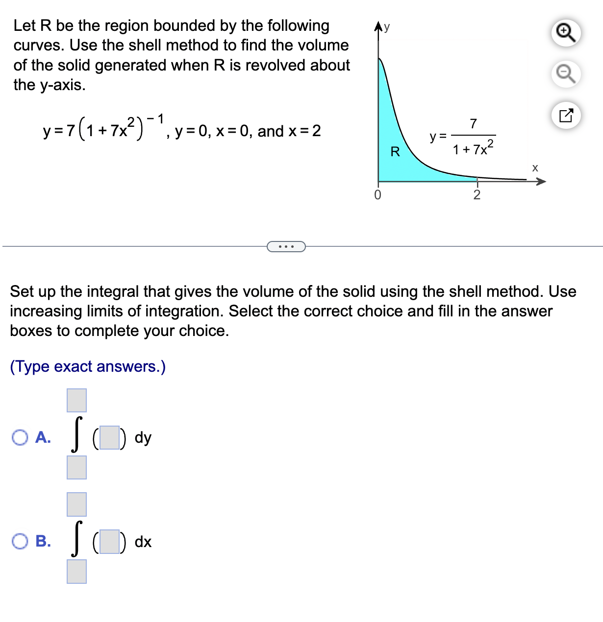 Solved Set up the integral that gives the volume of the | Chegg.com