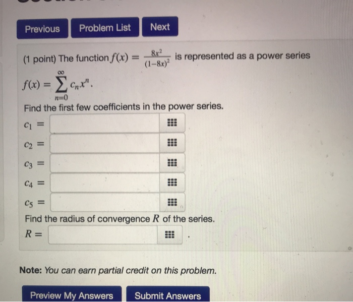 Solved Section 8.6: Problem 4 Previous Problem List Next (1 | Chegg.com