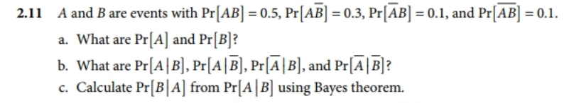 Solved A and B are events with Pr[AB] = 0.5, PrIAB] = 0.3, | Chegg.com