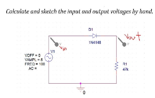 Solved calculate the V in and V out by using the values | Chegg.com