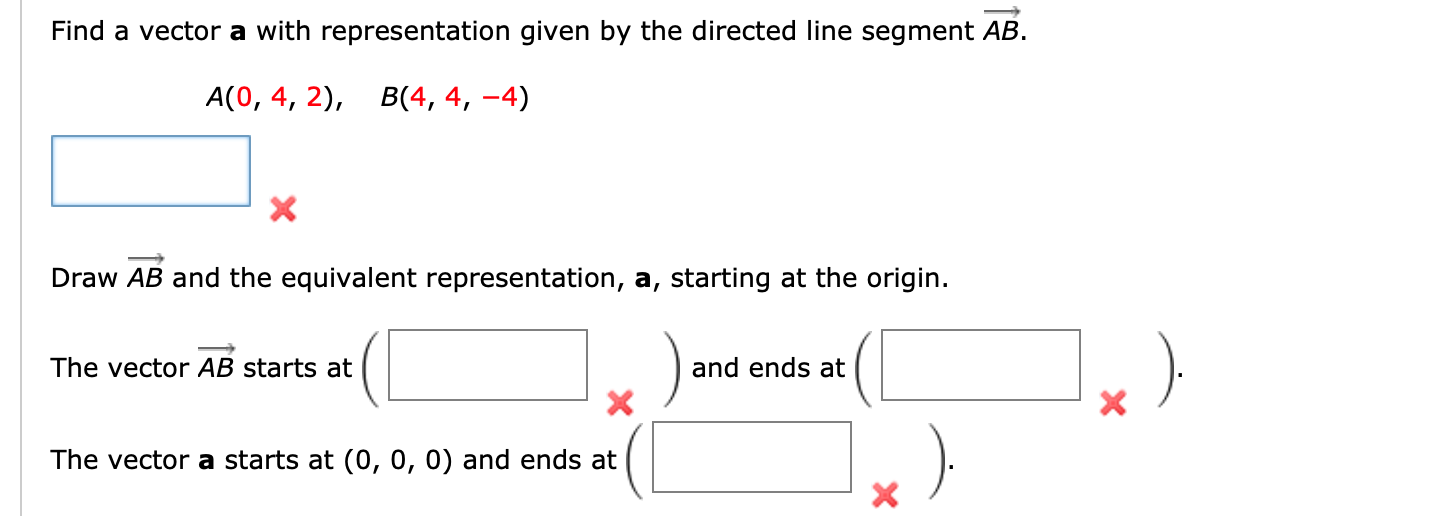 Solved Find a vector a with representation given by the | Chegg.com