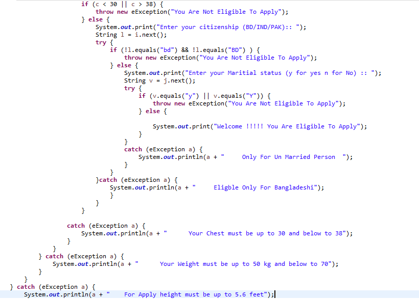 2 Nm+ ino000 Admission Form.java X 1 import | Chegg.com