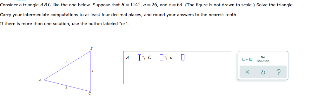 Solved Consider a triangle ABC like the one below. Suppose | Chegg.com