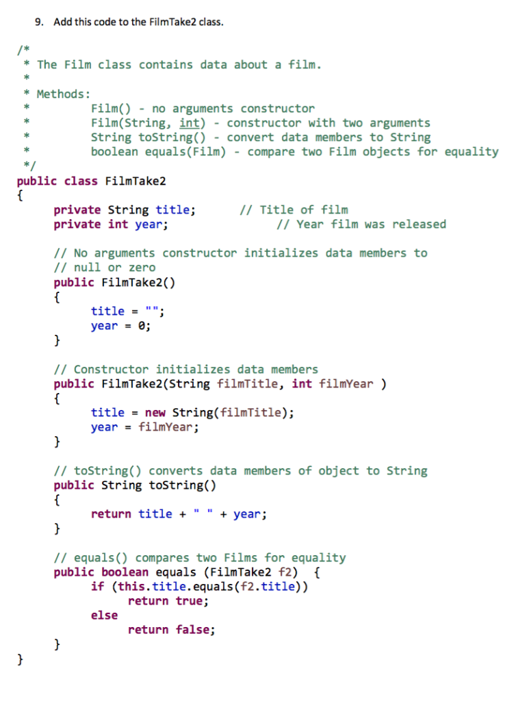 Solved PART 1: GETTING STARTED Create a new Java Project for | Chegg.com