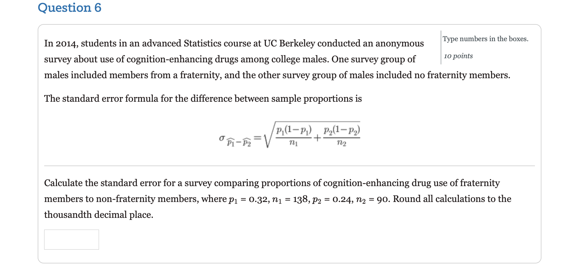 Solved Question 6 In 2014, students in an advanced | Chegg.com