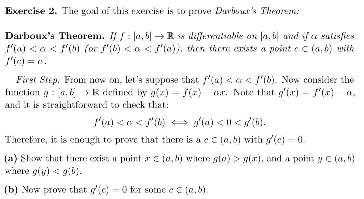 Solved Exercise 2. The goal of this exercise is to prove | Chegg.com