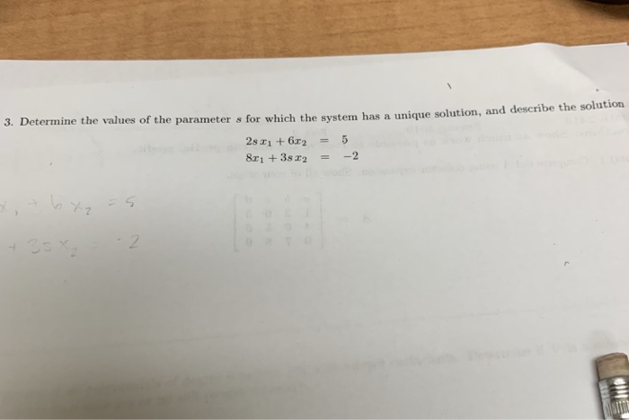 Solved ine the values of the parameter s for which the | Chegg.com