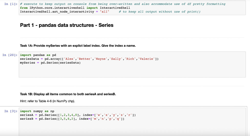 Solved In [1]: # execute to keep output on console from | Chegg.com