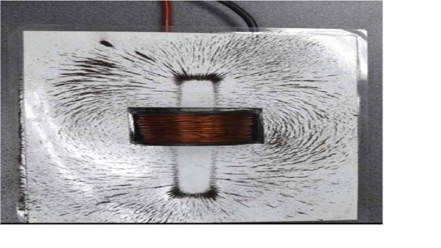 Solved electromagnetic induction experiment The iron filing | Chegg.com