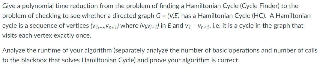 Solved Give a polynomial time reduction from the problem of | Chegg.com